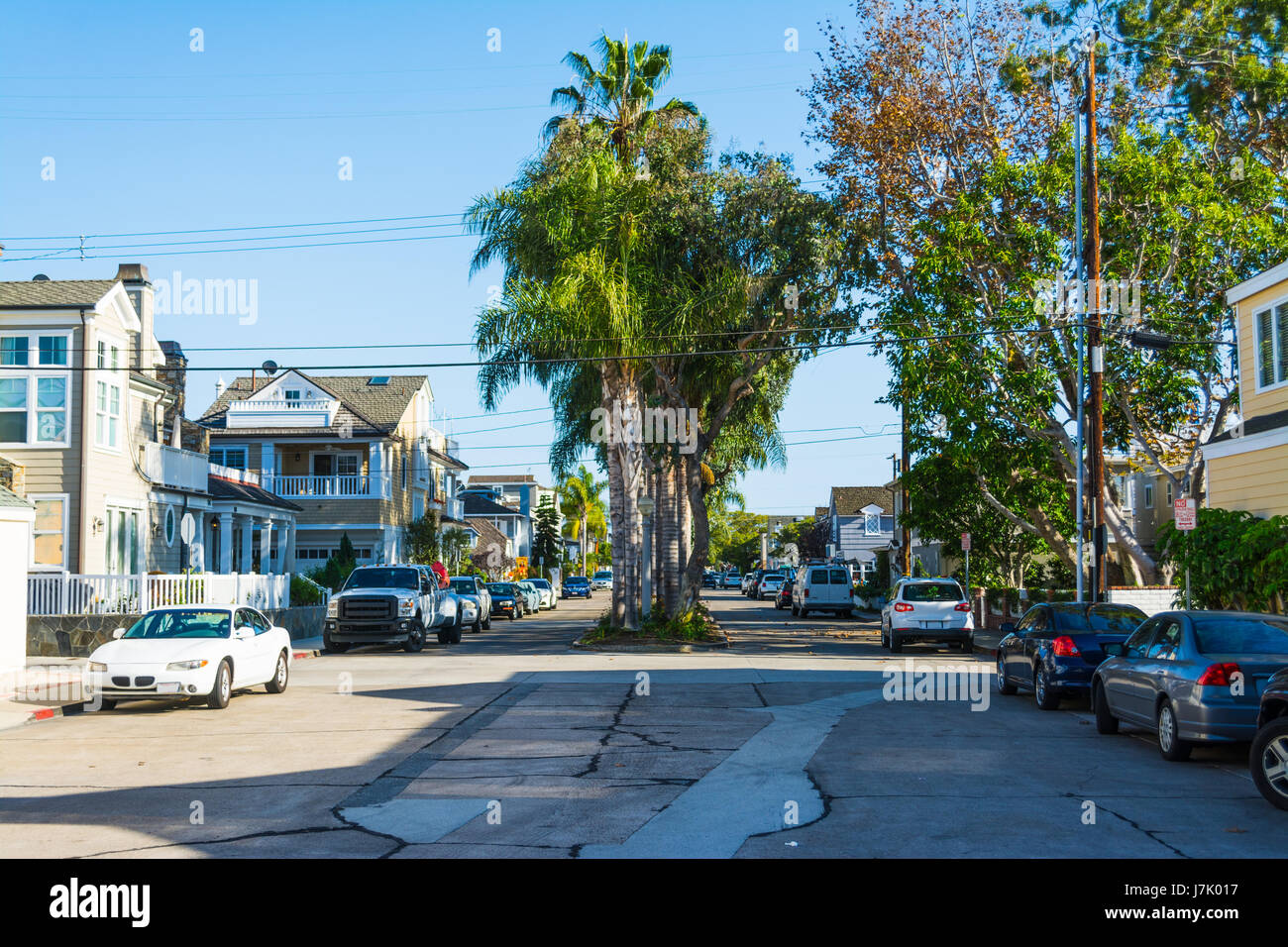 street in Balboa island, California Stock Photo - Alamy
