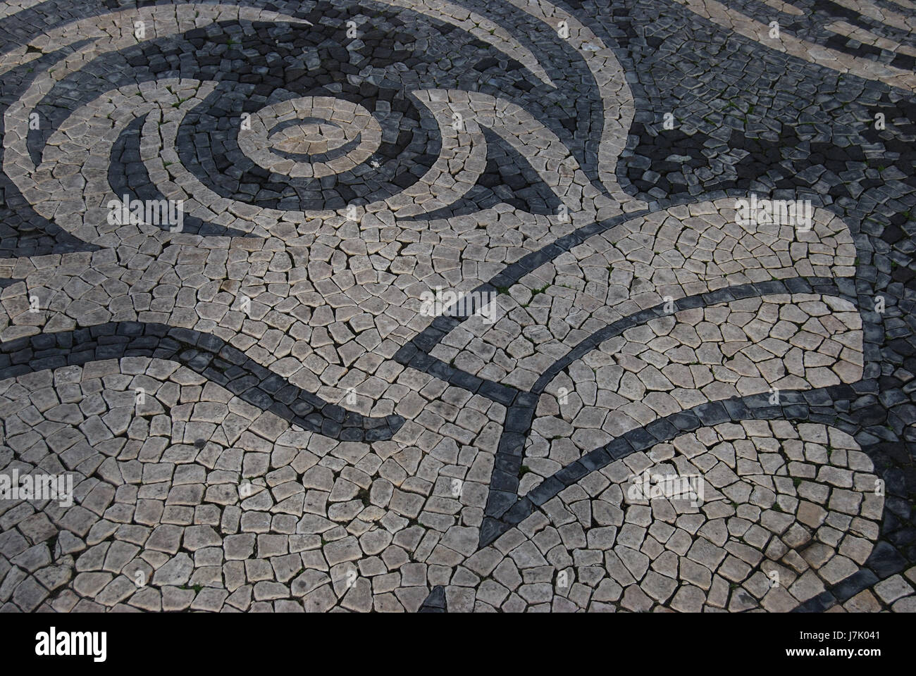 detail art stone fish europe pavement tiles decoration style of ...
