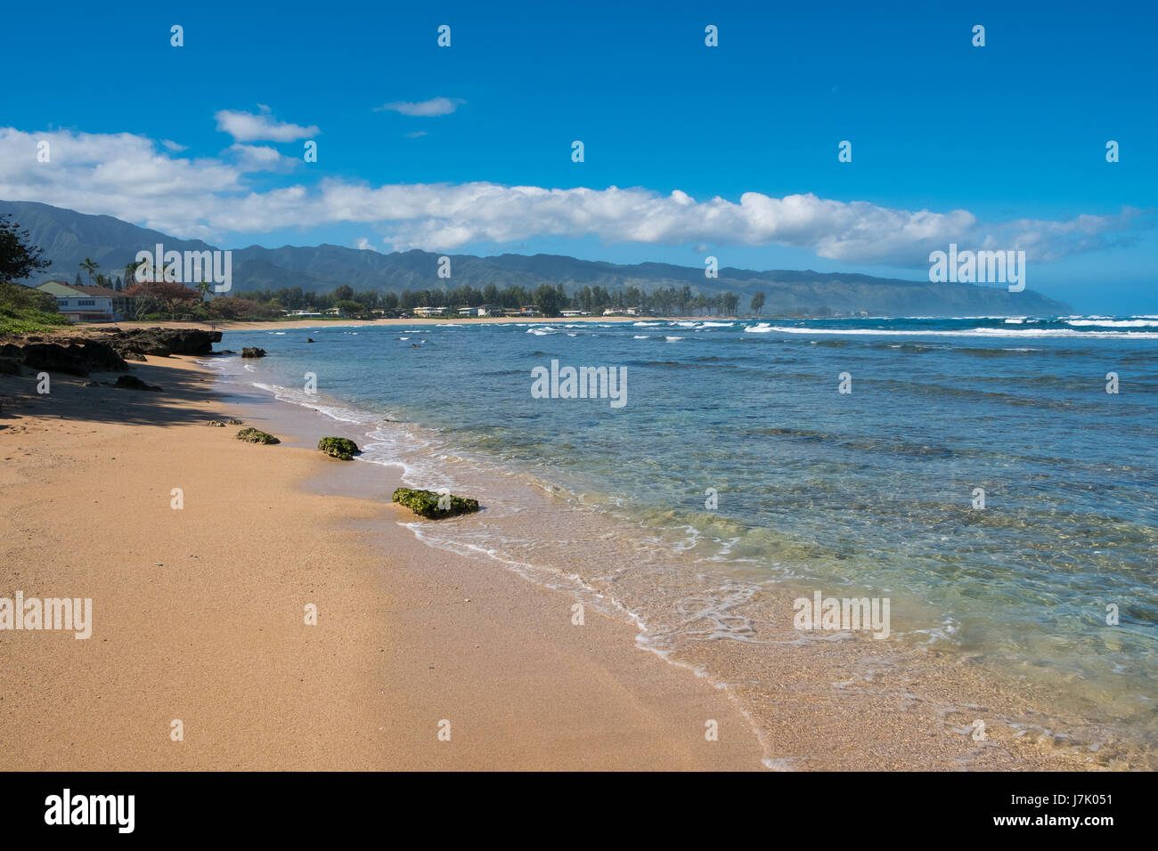 Tropical Paradise Beach Oahu Hawaii Stock Photo - Alamy