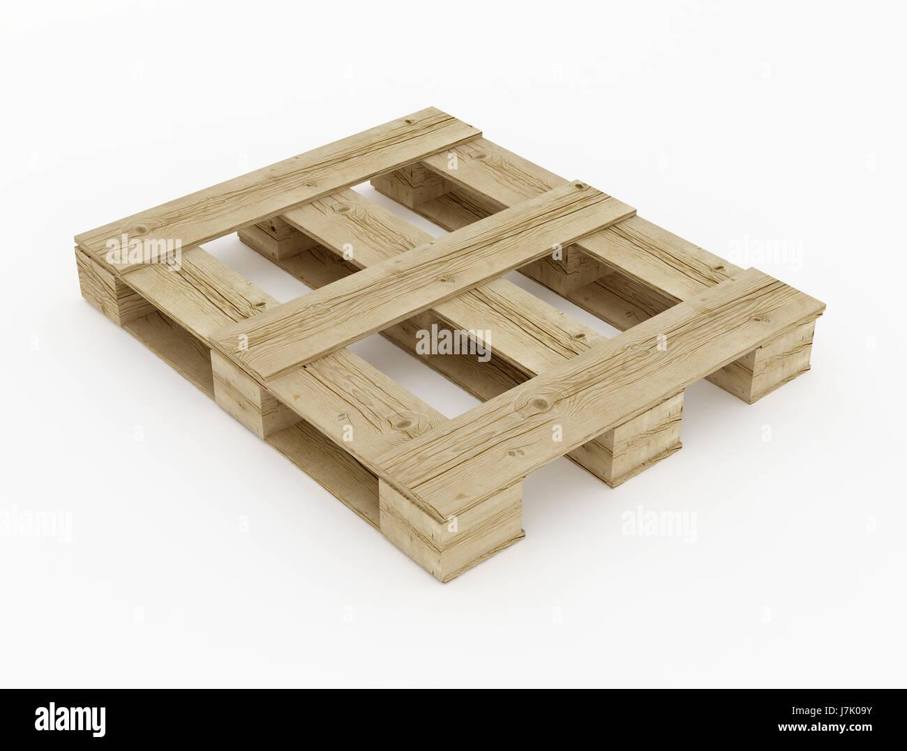 single isolated industrial wood equipment empty plank pallet old ...