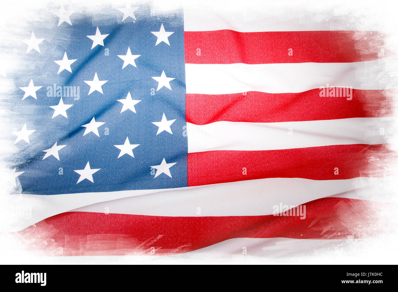 American flag on plain background Stock Photo - Alamy