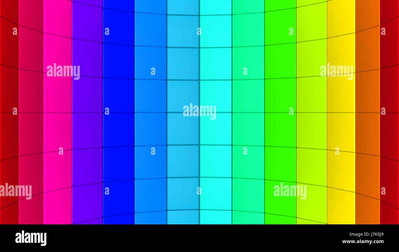 waves wave rainbow colour scale color space backdrop background cubes ...
