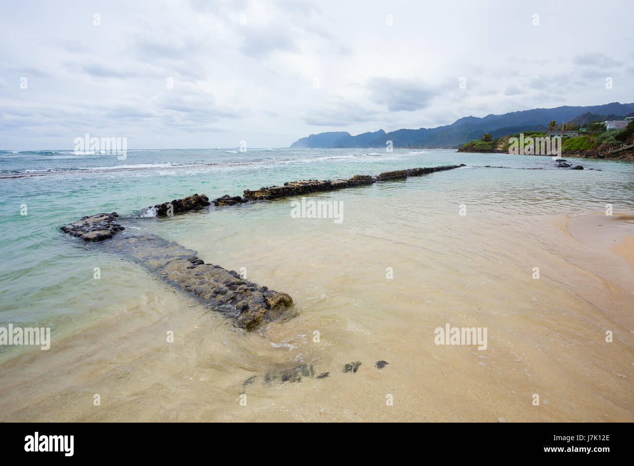 Tropical Paradise Beach Oahu Hawaii Stock Photo - Alamy