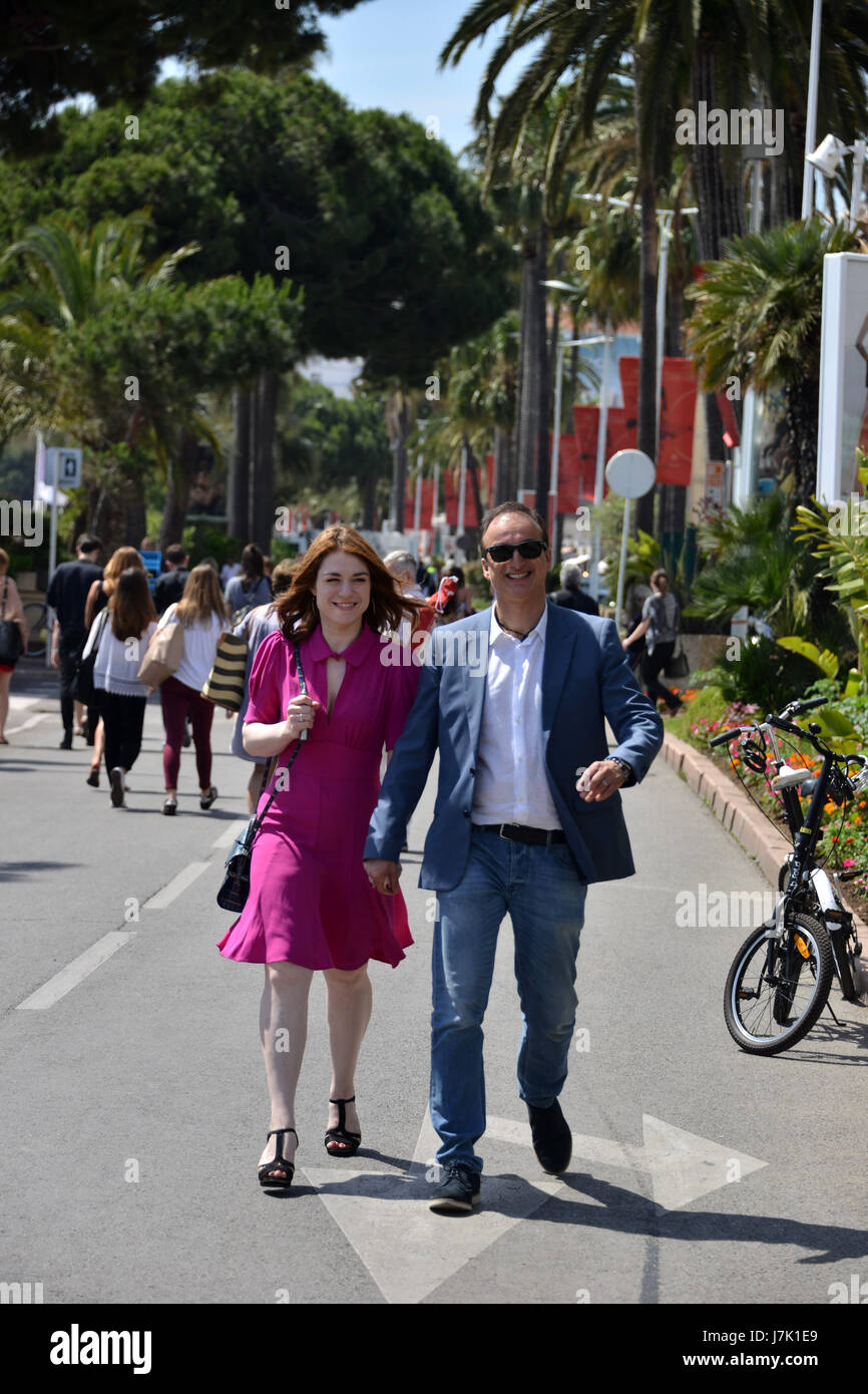 70th Cannes Film Festival 2017, Emilie Doquenne and Michael Ferracci ...