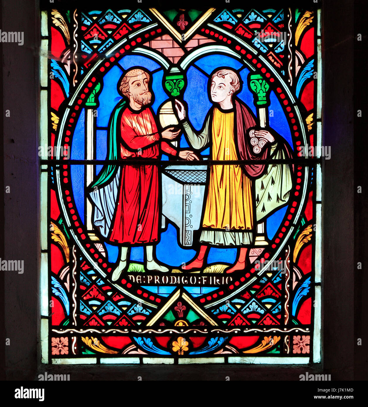 Parable of The Prodigal Son, by Adolph Didron of Paris, 1859. Stained ...