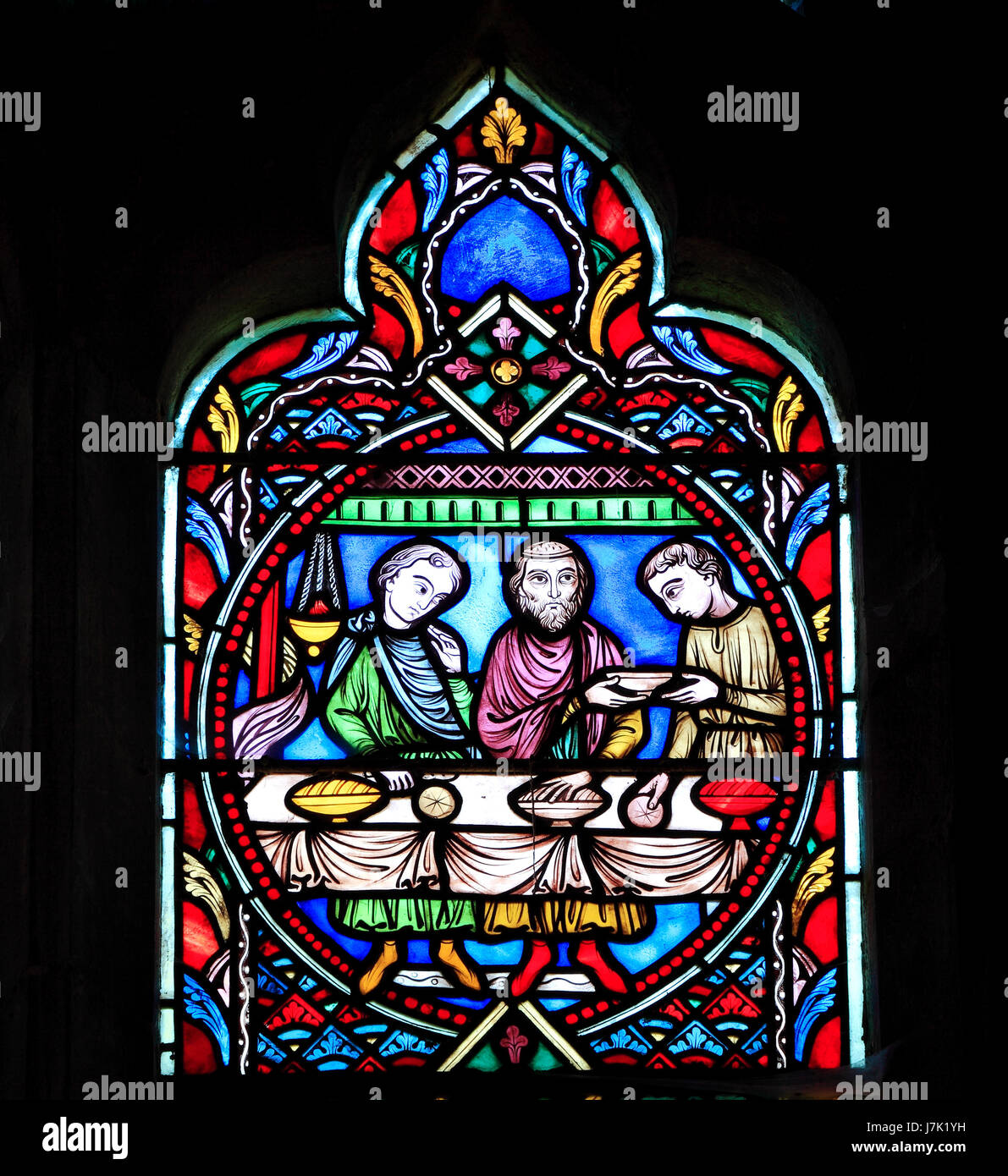 Parable of The Prodigal Son, by Adolph Didron of Paris, 1859. Stained ...