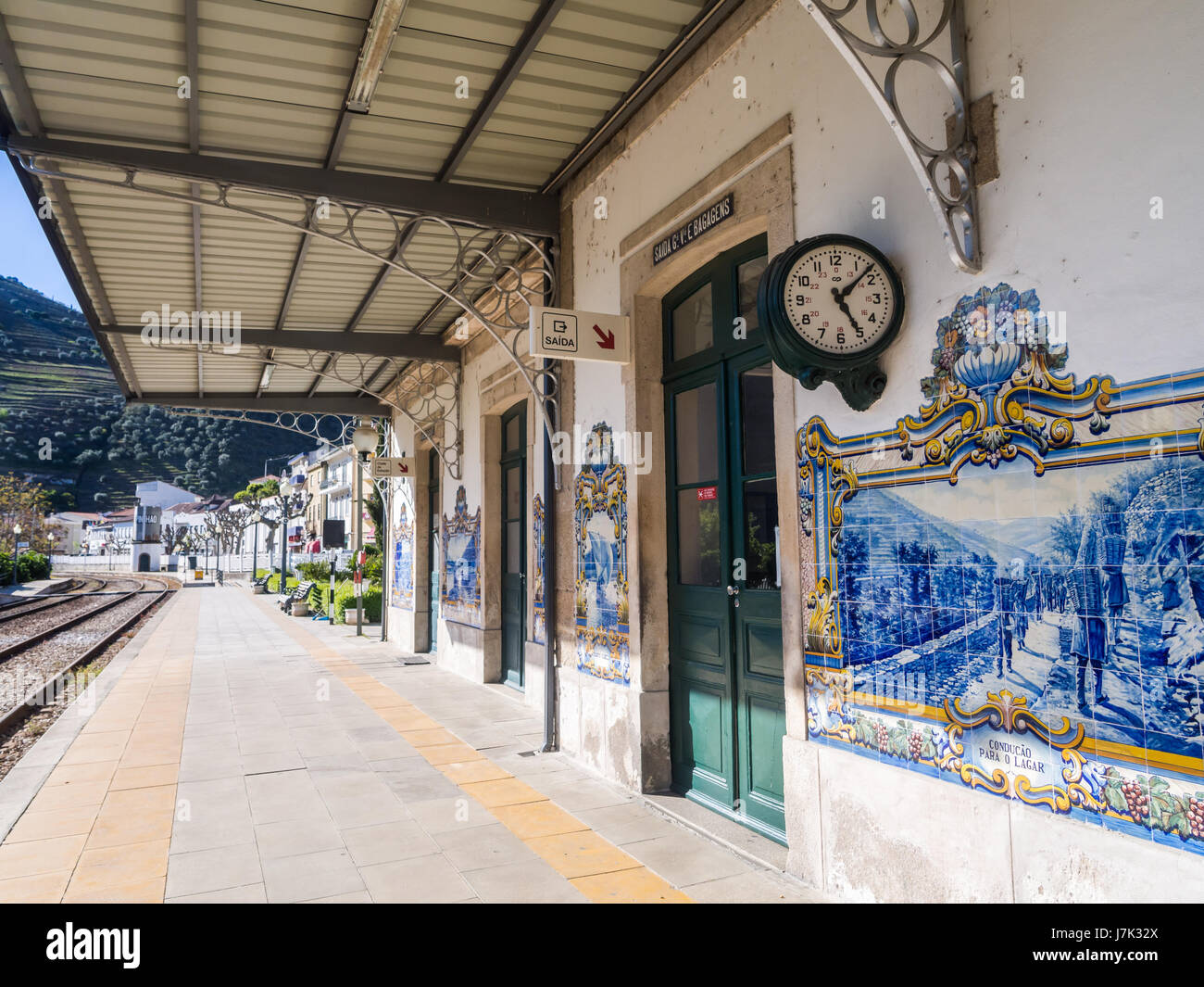 Old train station in Pinhao, Portugal, on a spring day Stock Photo - Alamy
