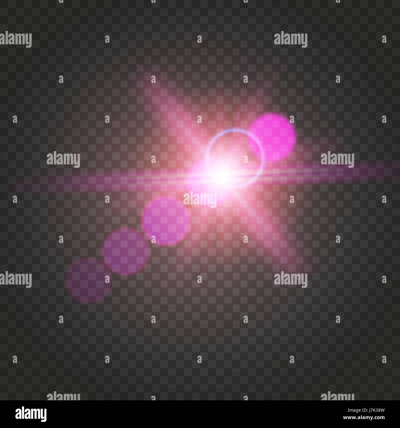 Abstract shiny flare on transparent background Stock Vector Image & Art ...