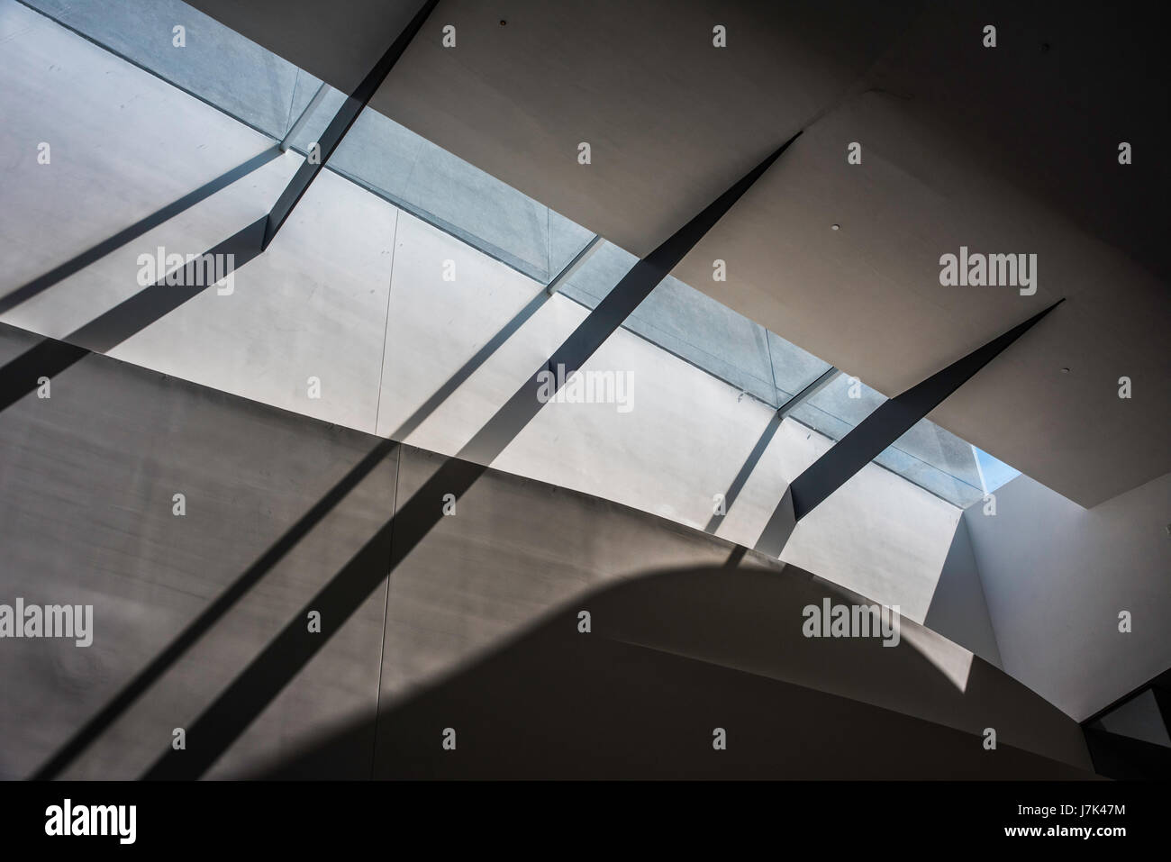 Shadow patterns on museum ceiling wall Stock Photo - Alamy