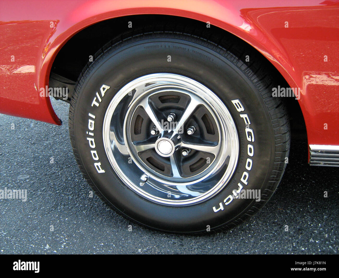 1969 AMC AMX red 2010 MD roadwheel Stock Photo - Alamy