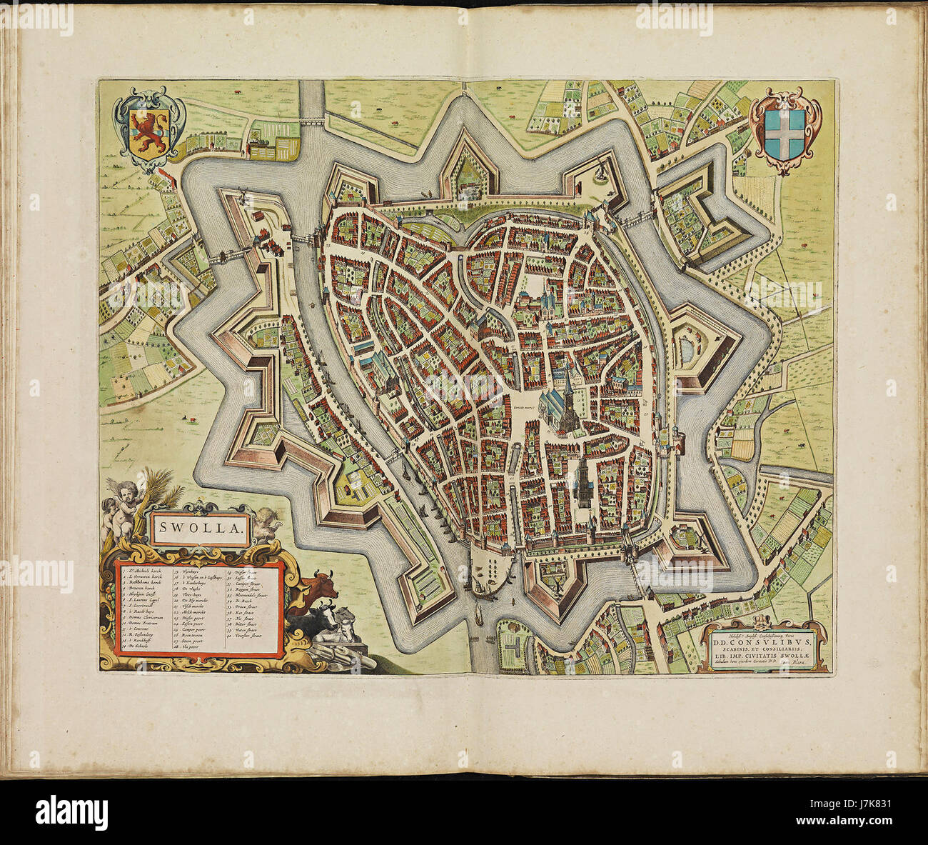 The 1698 Atlas de Wit includes a detailed map of Zwolle, Netherlands ...