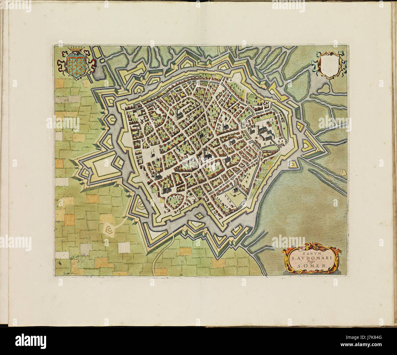 This is a plate from the 1698 'Atlas de Wit,' showing the map of Saint ...