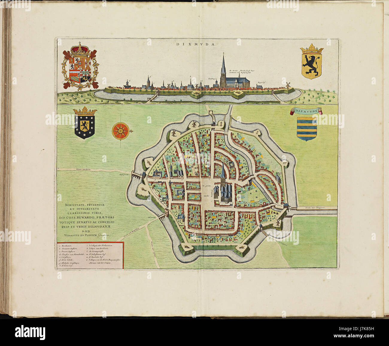 This image comes from the 1698 Atlas de Wit, featuring a map of ...