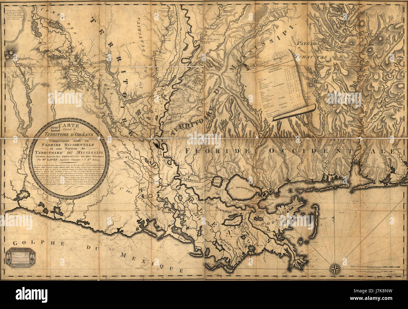 This map by Barthelemy Lafon, created in 1806, shows the geographical ...