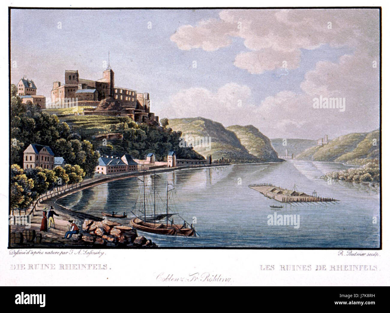 Map of rheinfels hi-res stock photography and images - Alamy