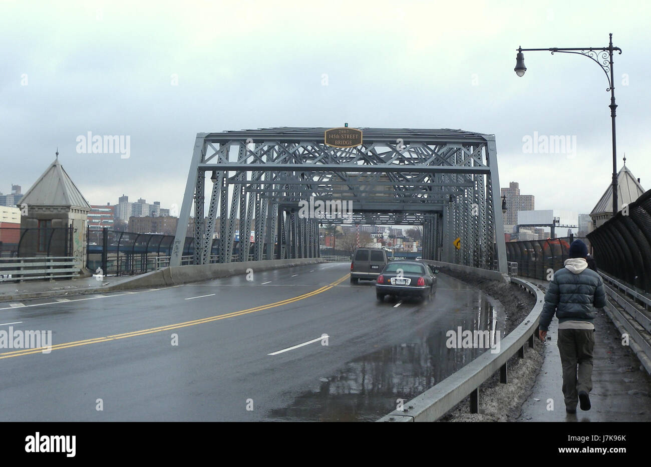 This photograph captures the 145th Street Bridge in Harlem, New York ...