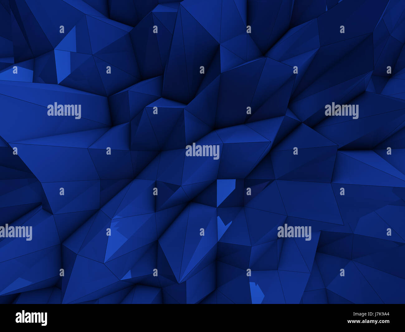 Abstract Polygonal Background in Blue, Top View Stock Photo - Alamy