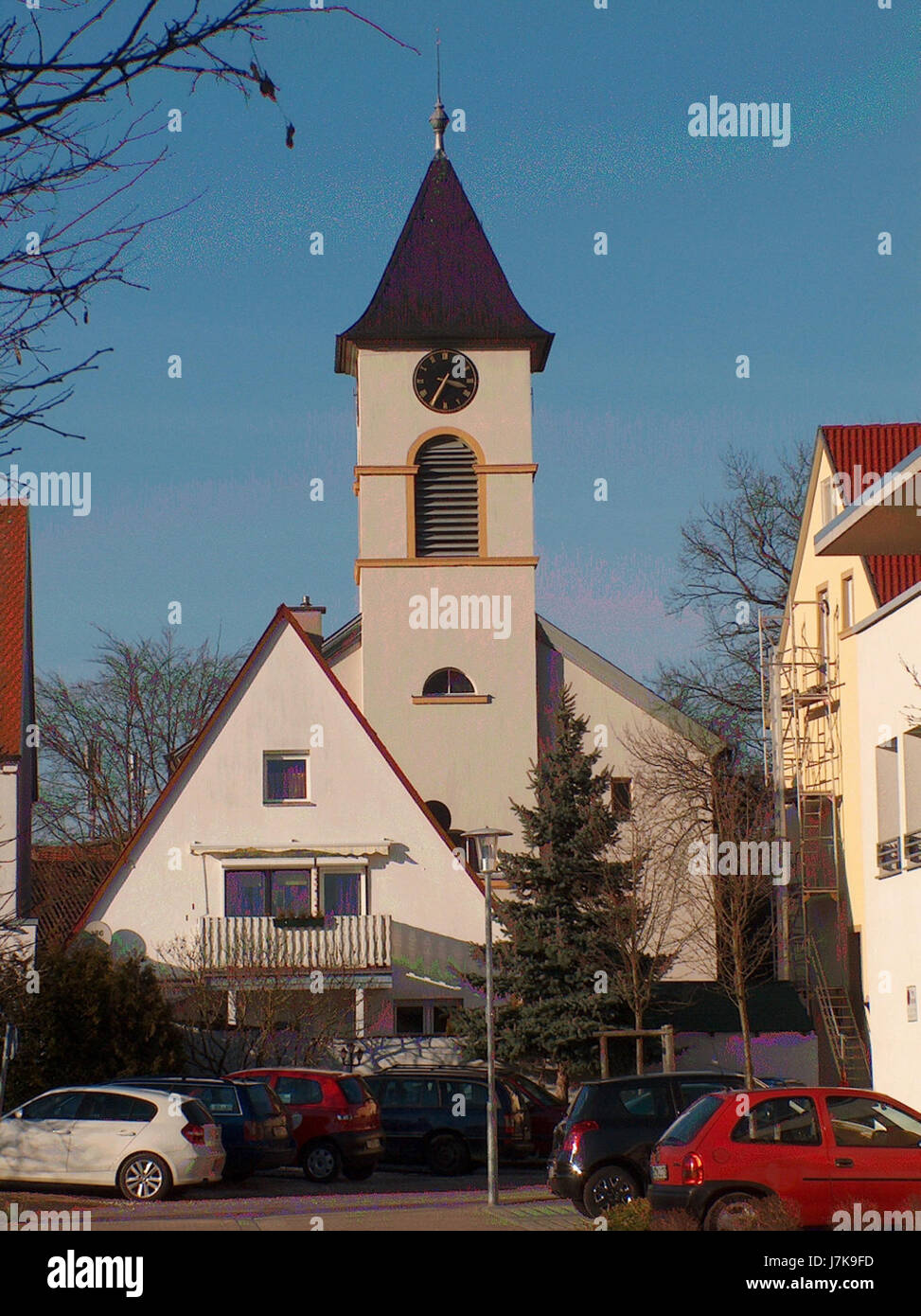 20110206Ev Kirche Reilingen Stock Photo - Alamy