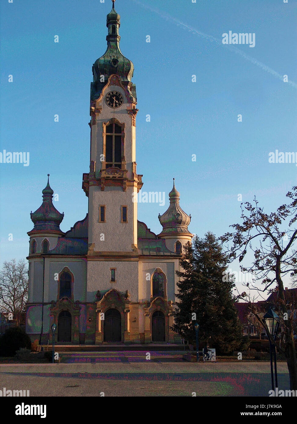20110206Ev Kirche Hockenheim1 Stock Photo - Alamy
