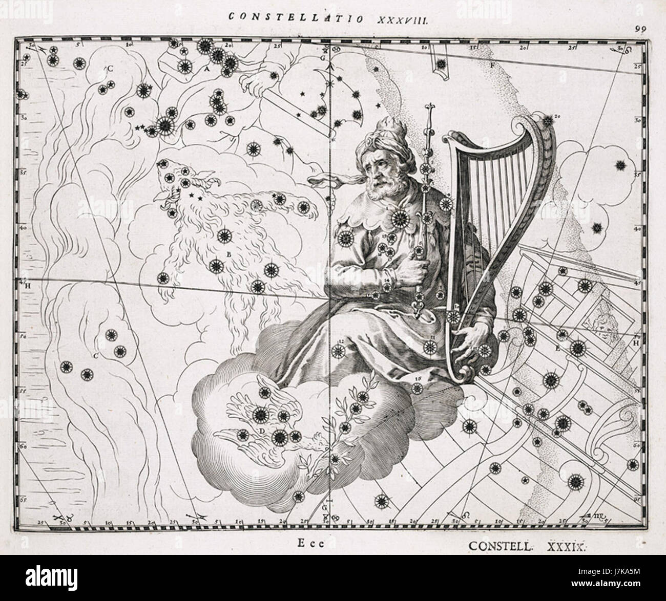 The Constellation Sancti Regis David, known for its celestial ...