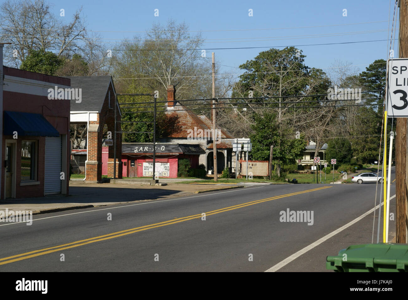 This image features College Street in Cuthbert, Georgia, showing the ...