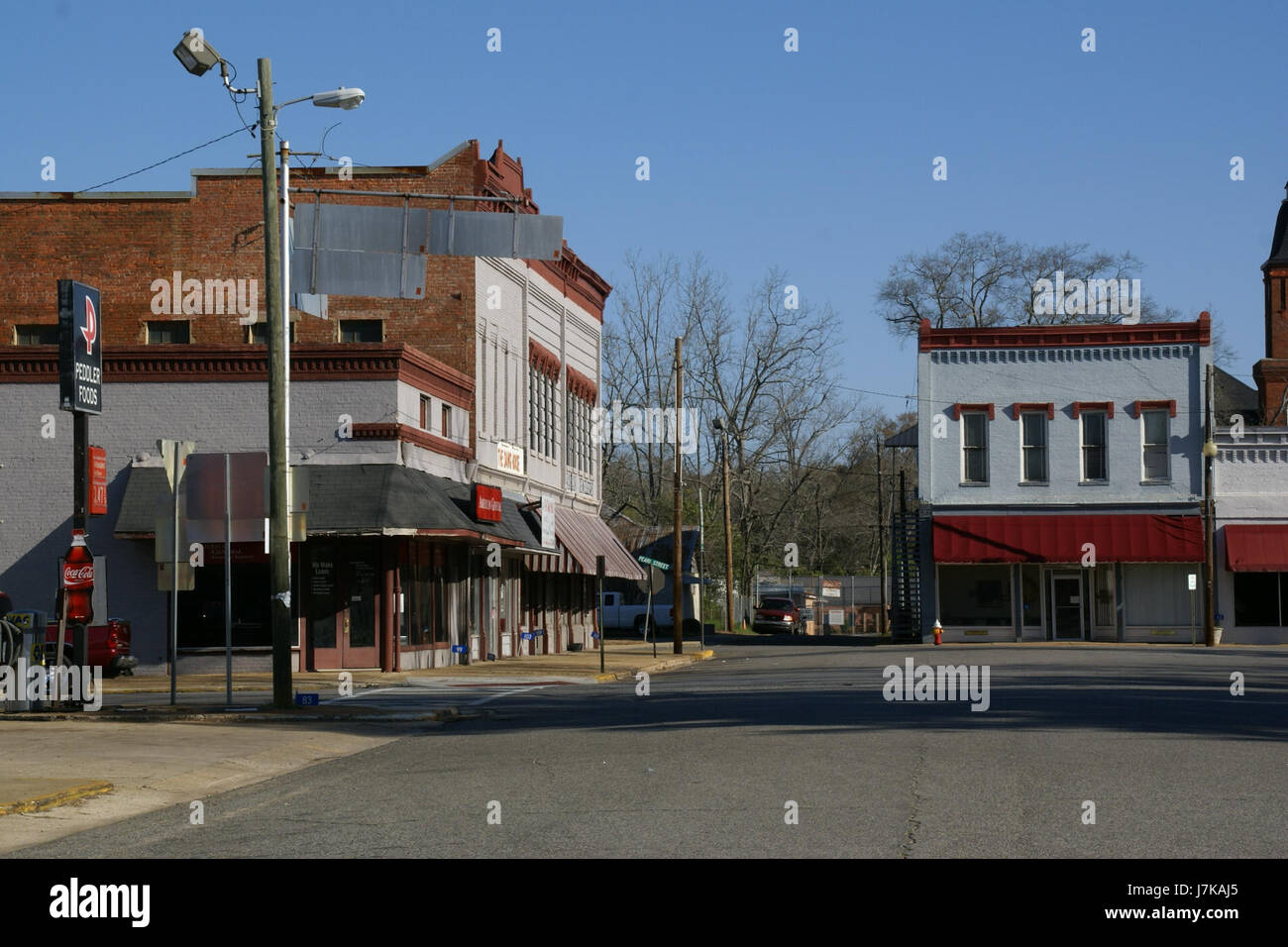 This reference captures an image of Main Square in Cuthbert, Georgia ...