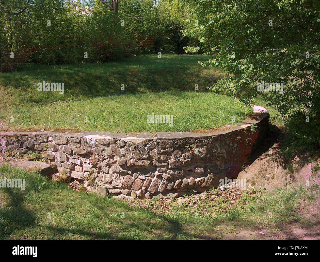 This image depicts the Roman Castle (Roemerkastell) in SaarbrÃ¼cken ...