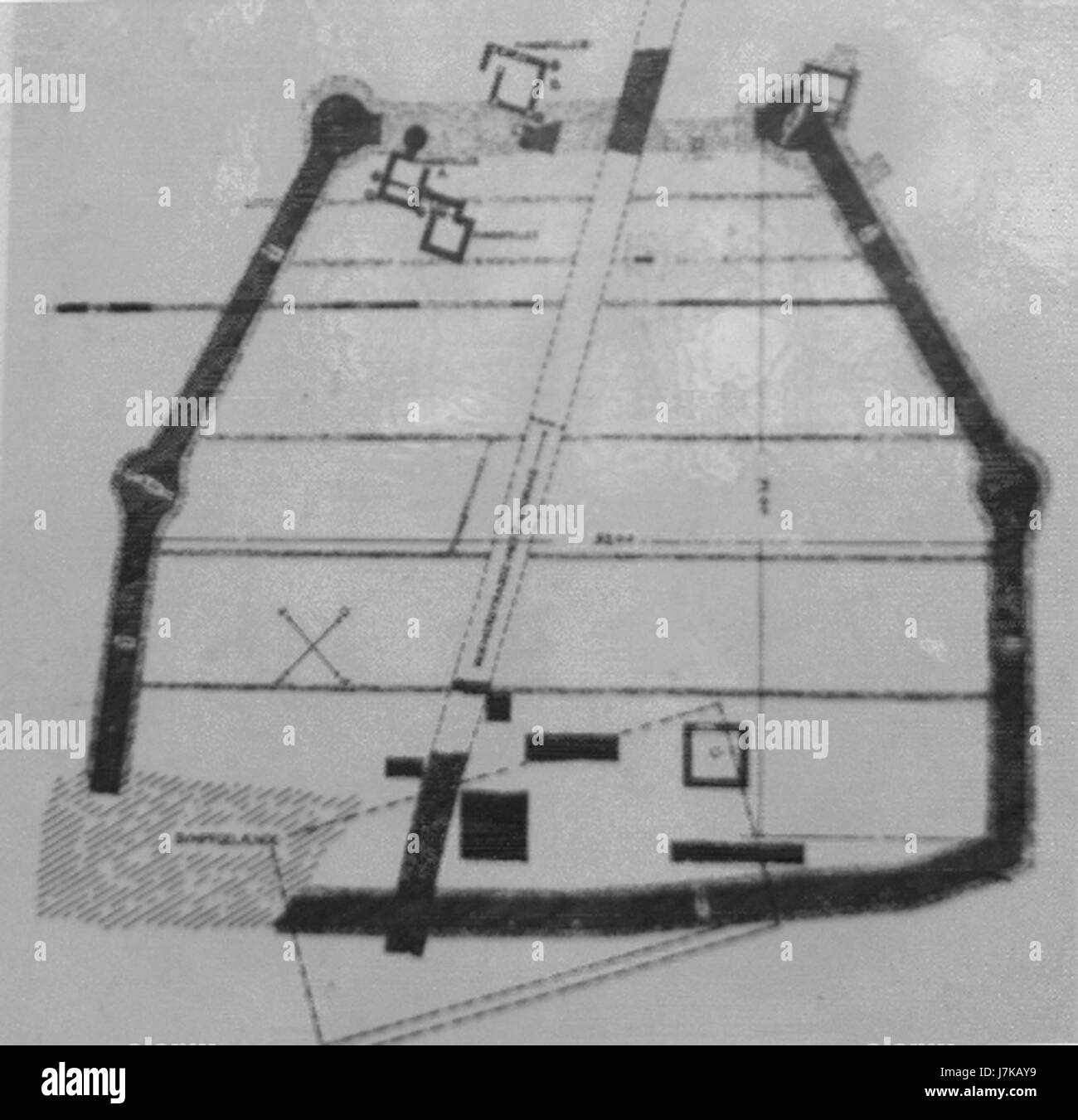 The Roman fort (Roemerkastell) in Saarbruecken represents an ...