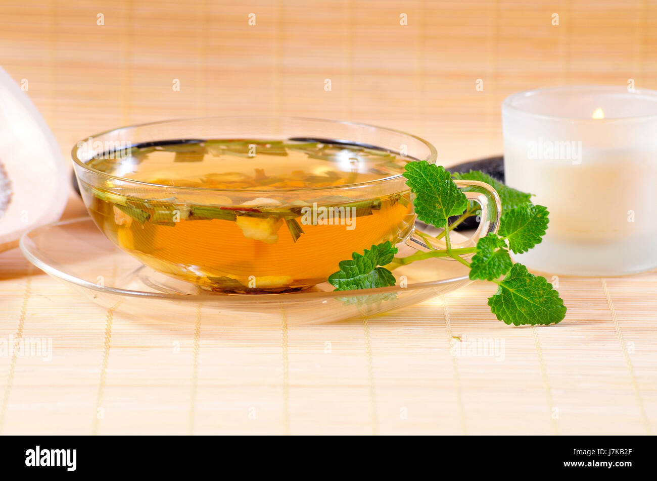 cup tea herb tea ginger glassy spoon herbs cup food aliment tea leaf ...