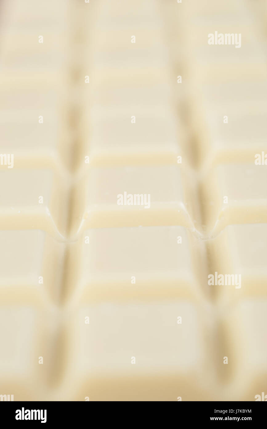 Close-up of white chocolate bar blocks Stock Photo - Alamy