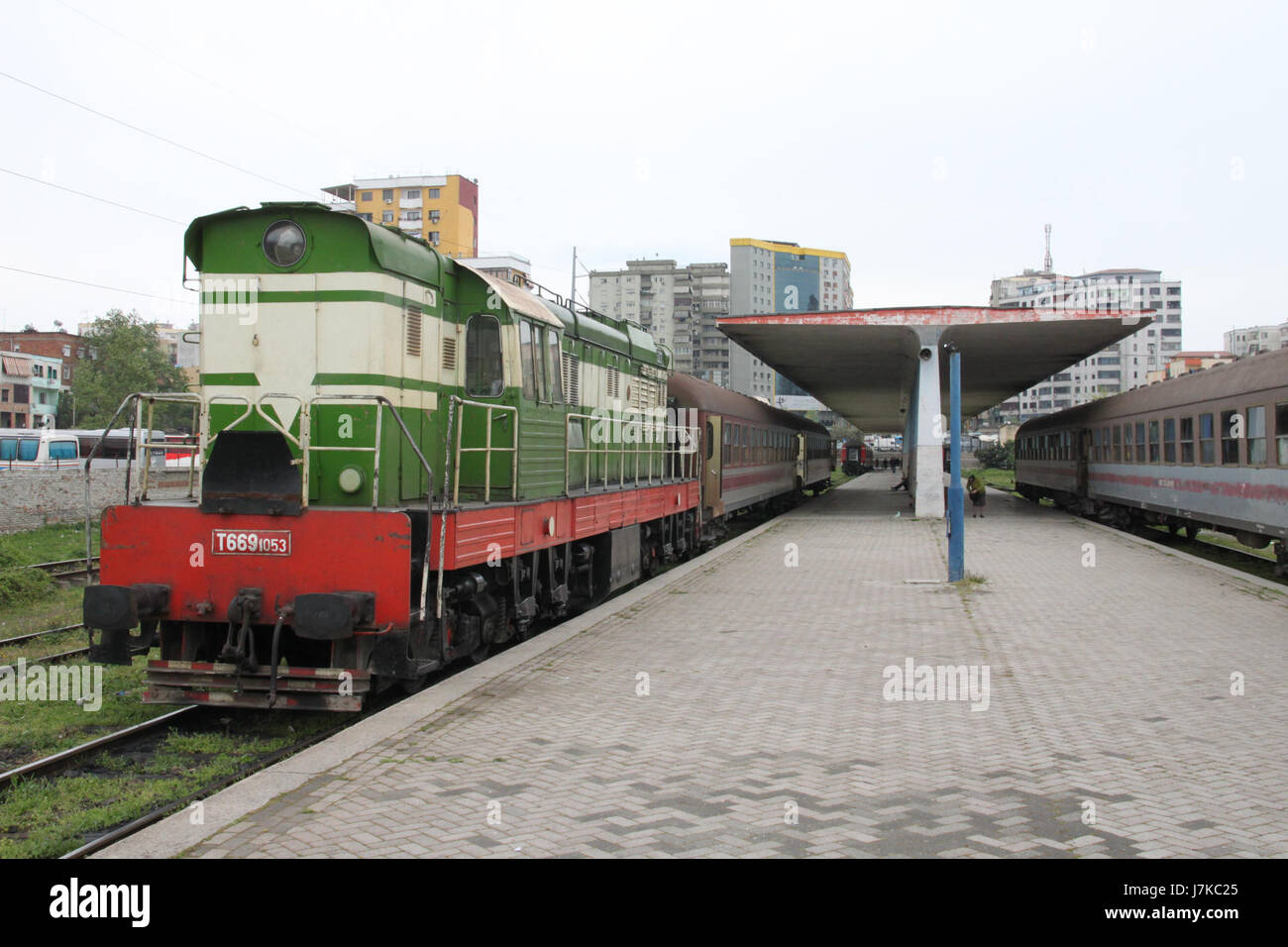 Vintage tirana map hi-res stock photography and images - Alamy