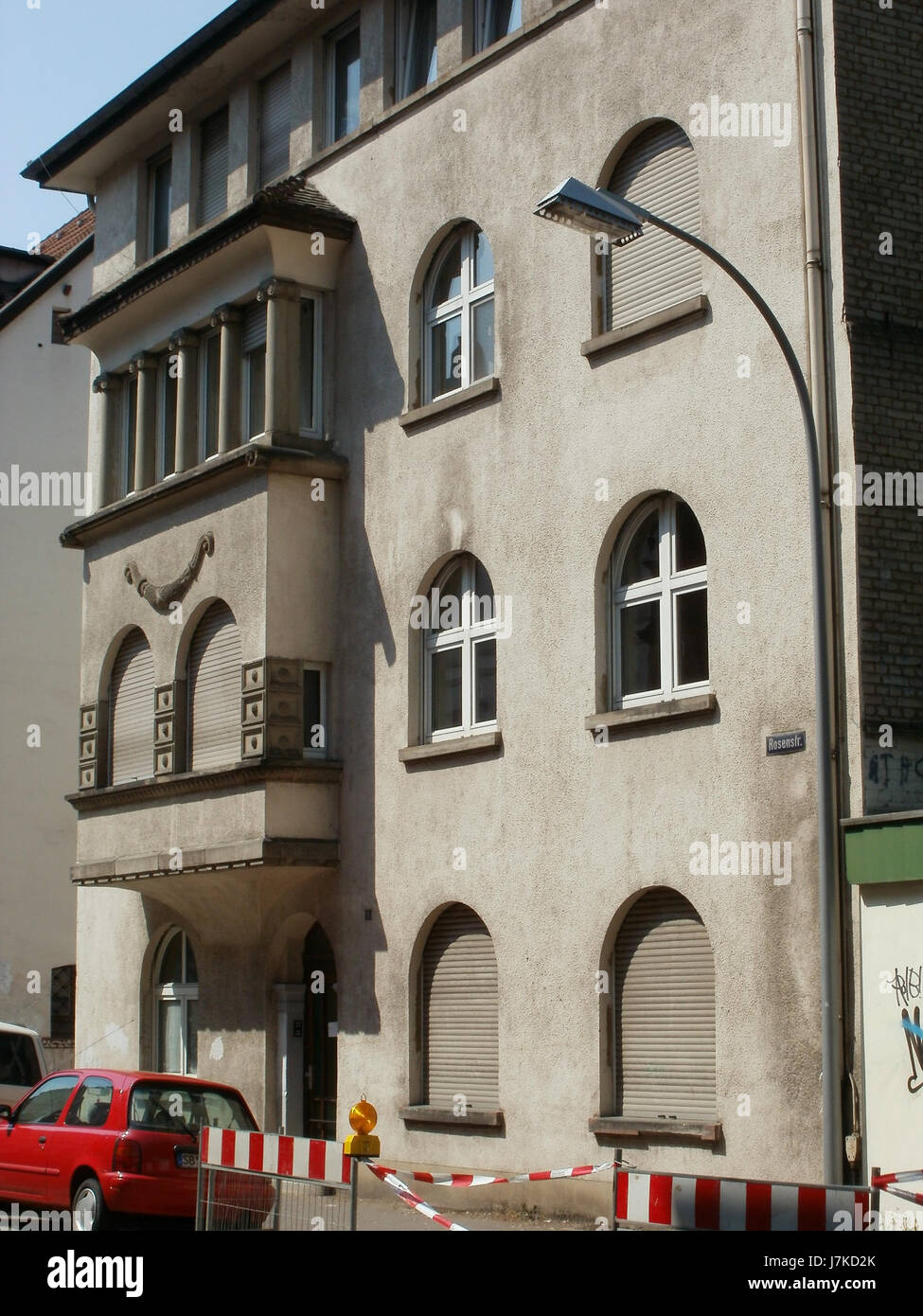 This image refers to an address in SaarbrÃ¼cken, Germany, with the date ...
