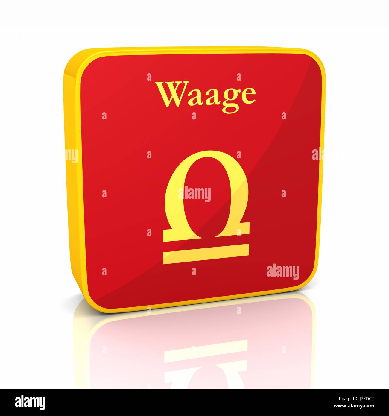 zodiac - libra red gold Stock Photo - Alamy