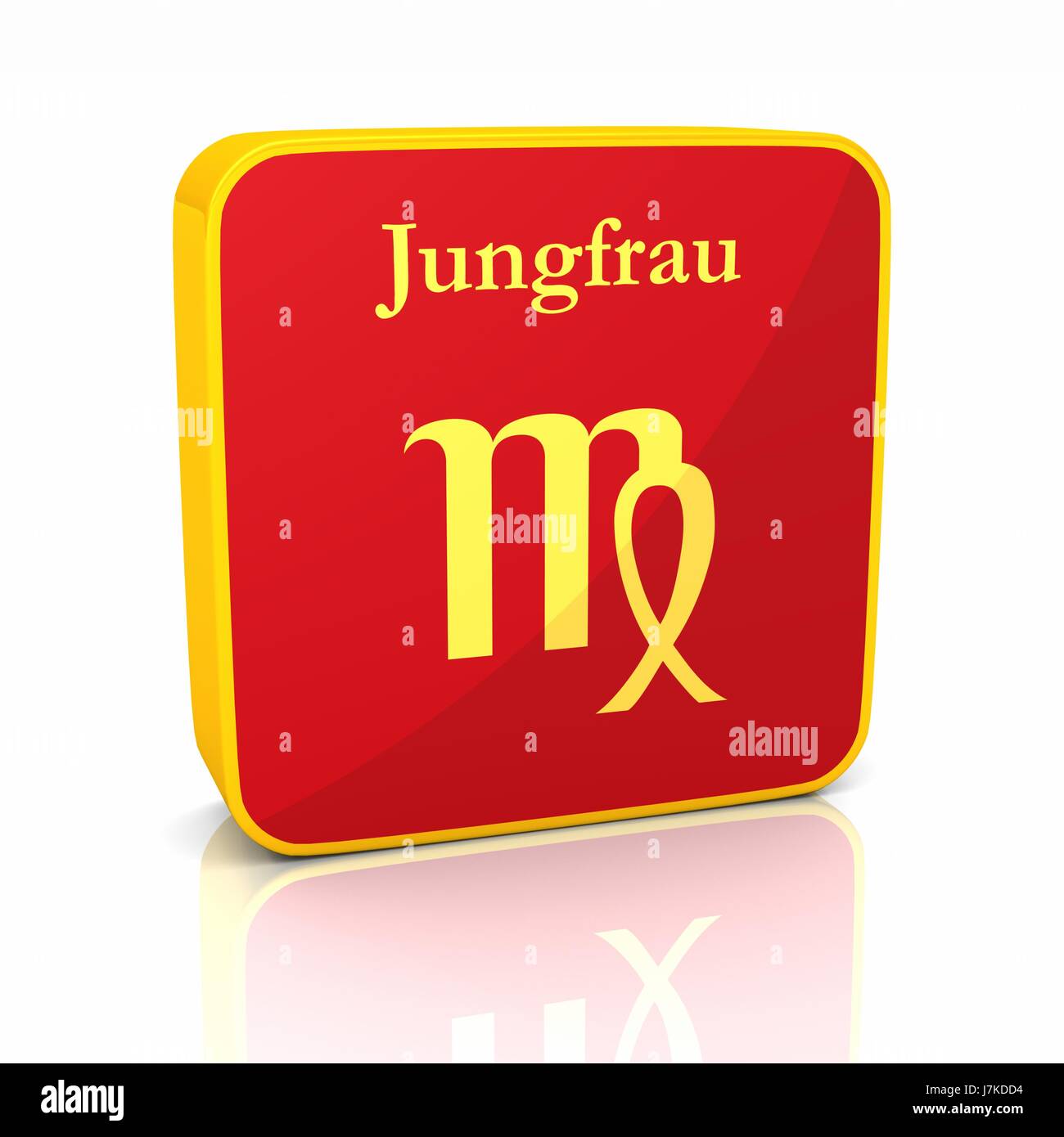 zodiac - virgo red gold Stock Photo - Alamy