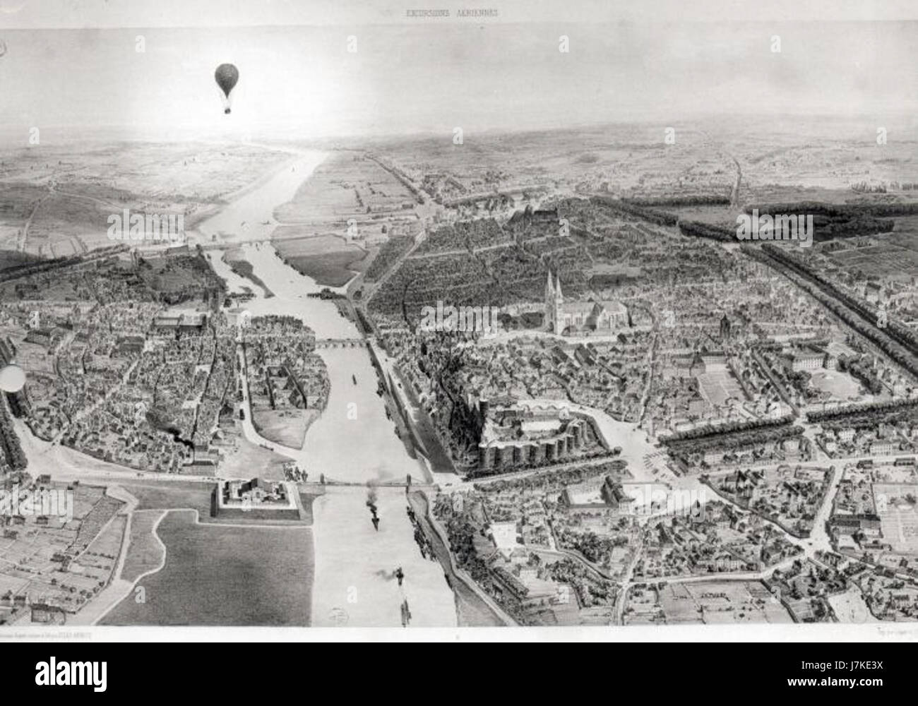 Angers map hi-res stock photography and images - Alamy