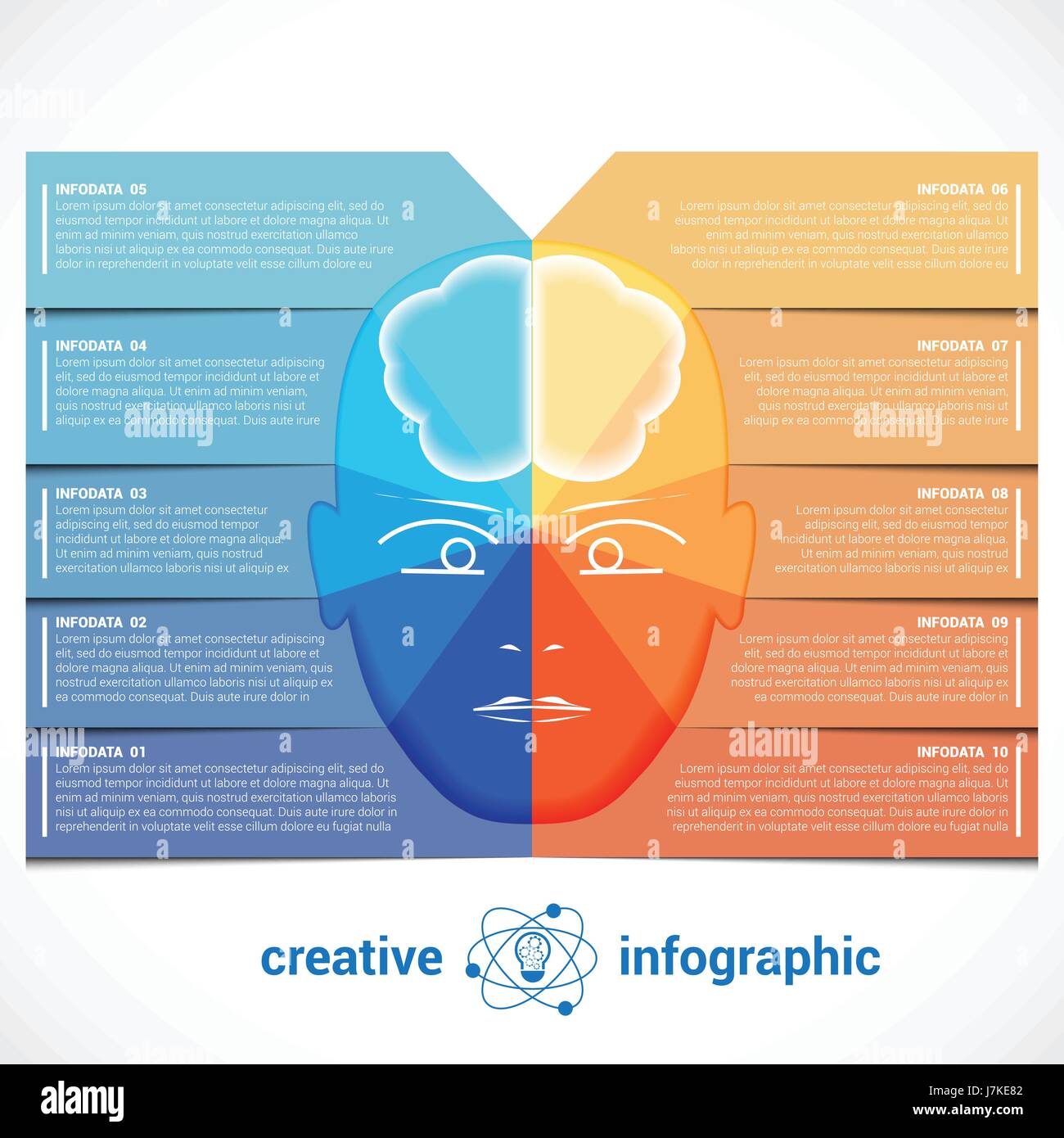 Infographic Brain Template