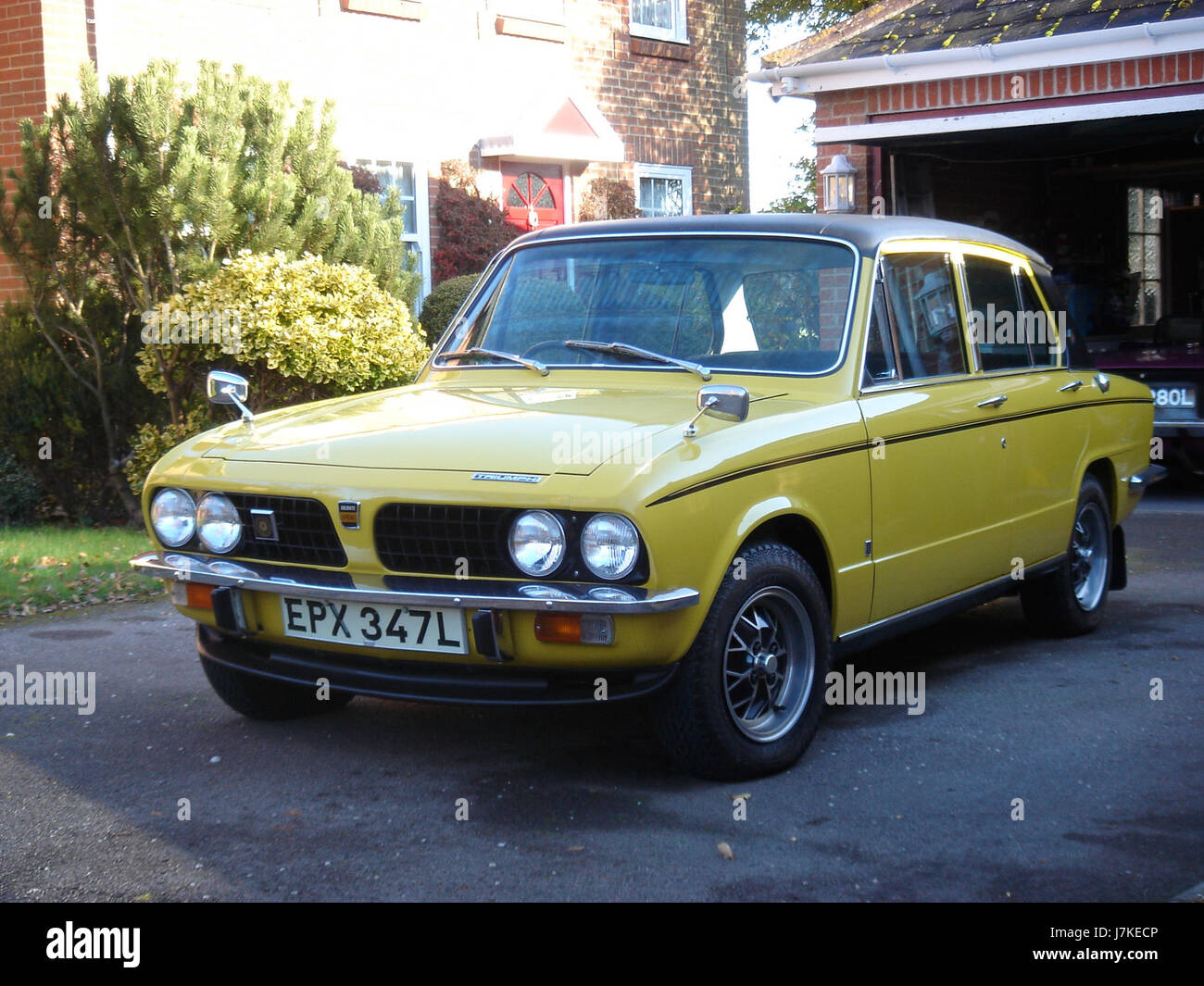 A 1973 Triumph Dolomite Sprint, a British sports sedan, featuring its ...