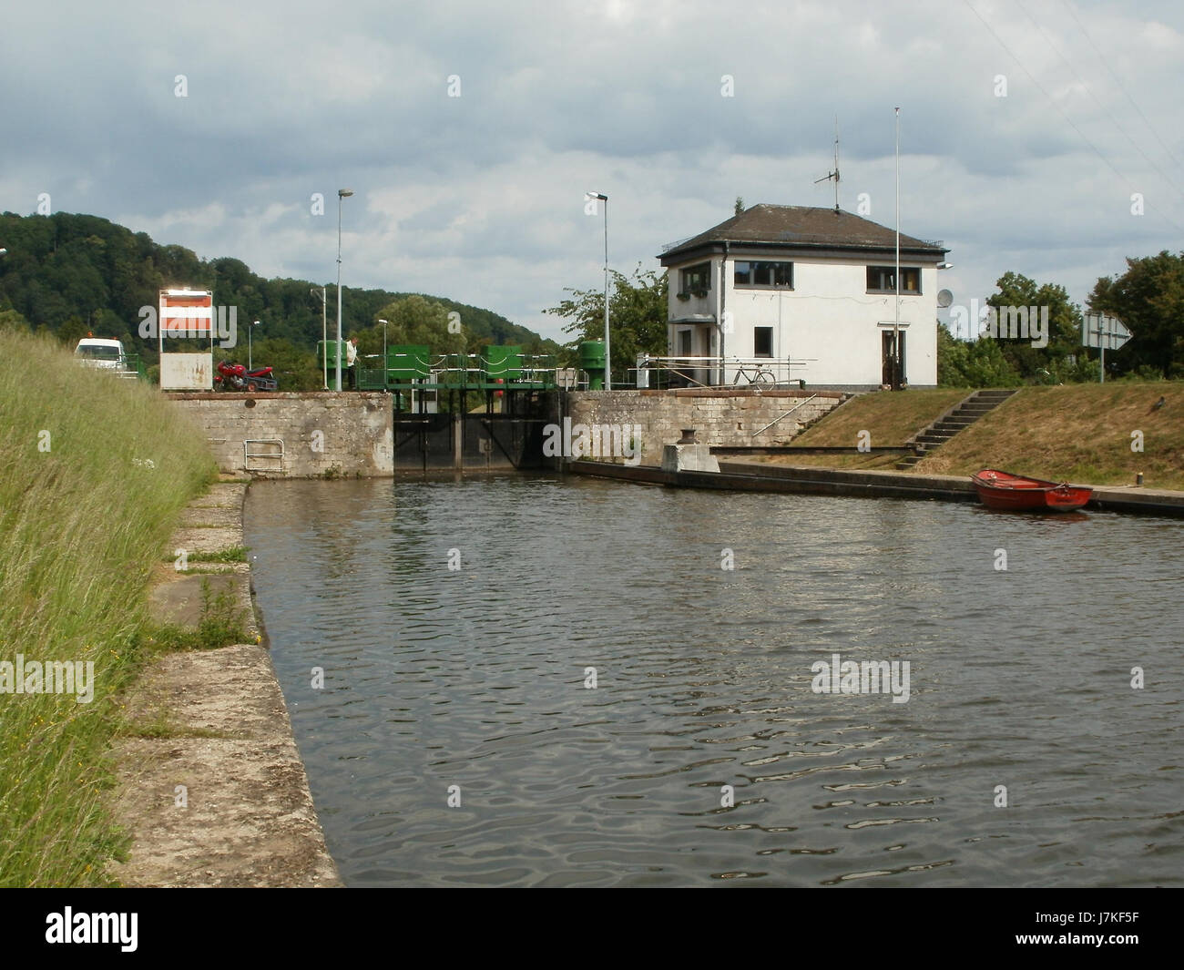 The Guedinger Schleuse is a lock system in Germany used to control ...