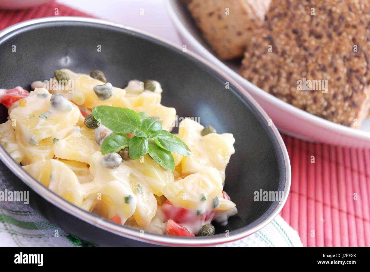 food aliment vegetable potato salad capers tomato salad potatoes food ...