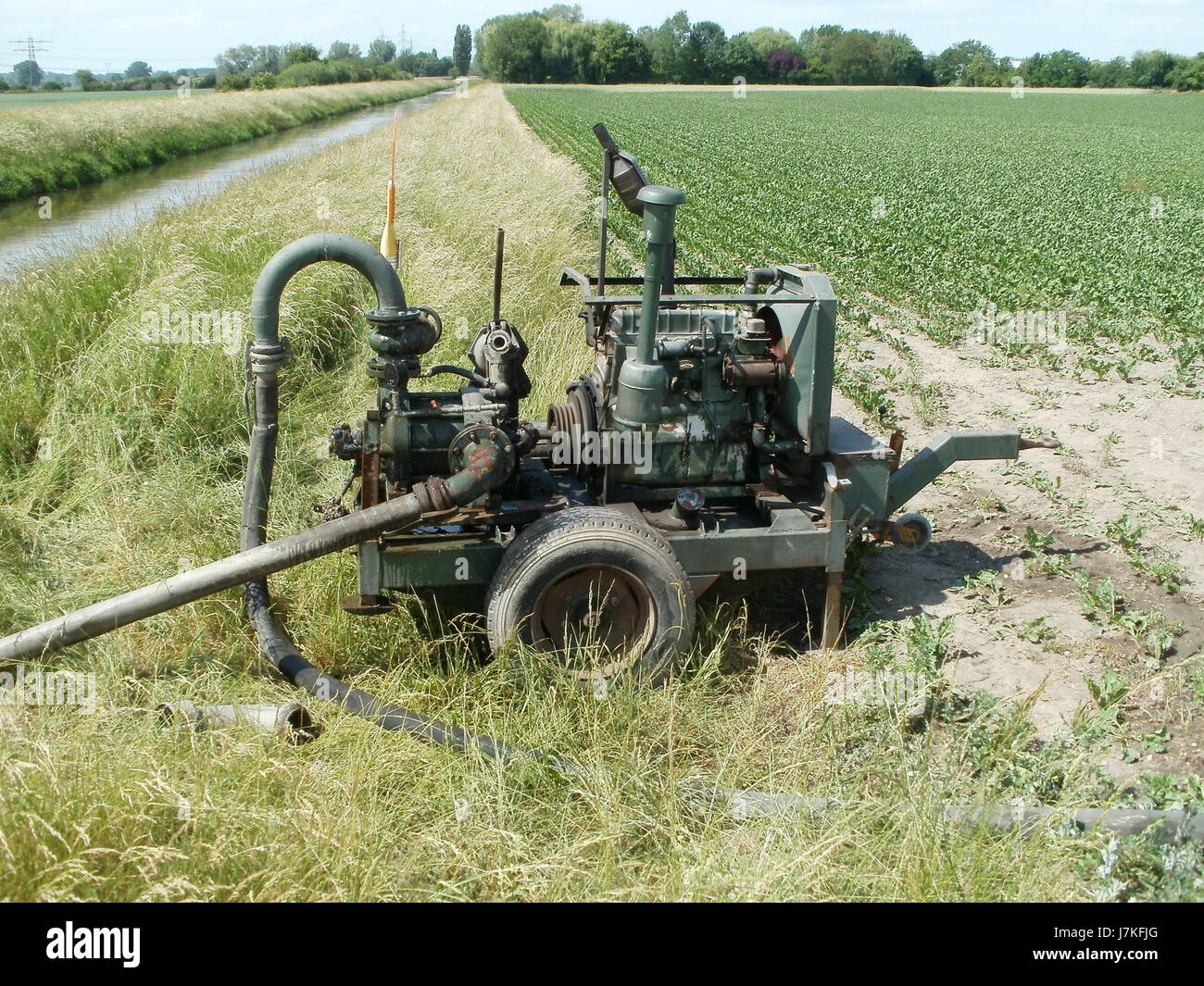 This image shows a water pump in Hockenheim, Germany, captured on May ...