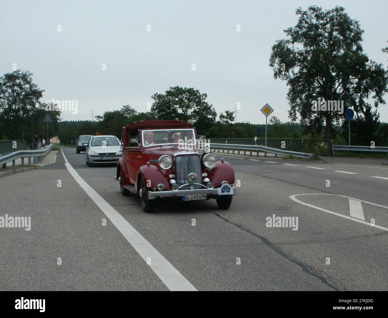A historic representation of Bertha Benz's journey from Mannheim to ...