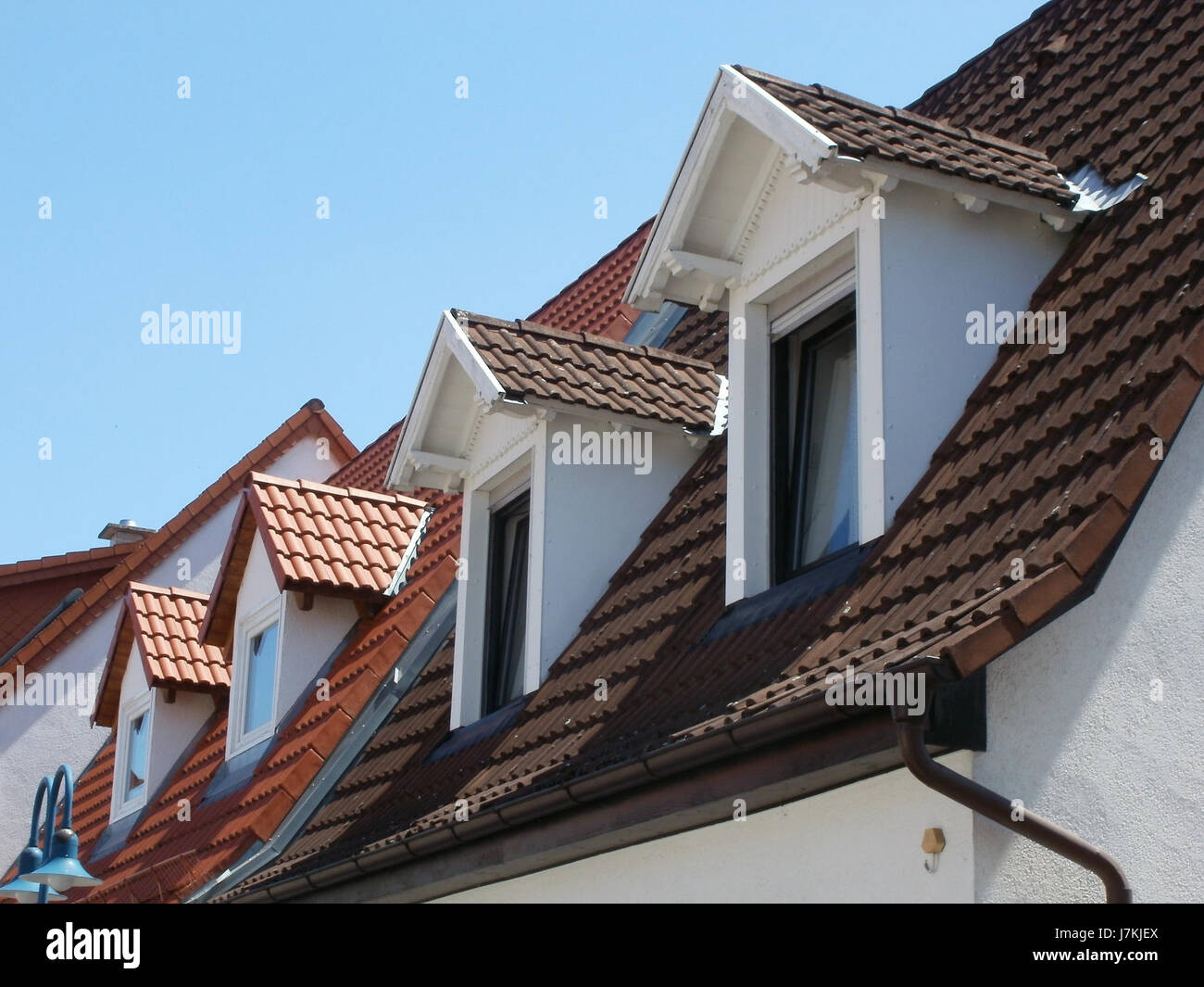 This image captures the Dachgauben (roof dormers) on Ziegelstrasse in ...