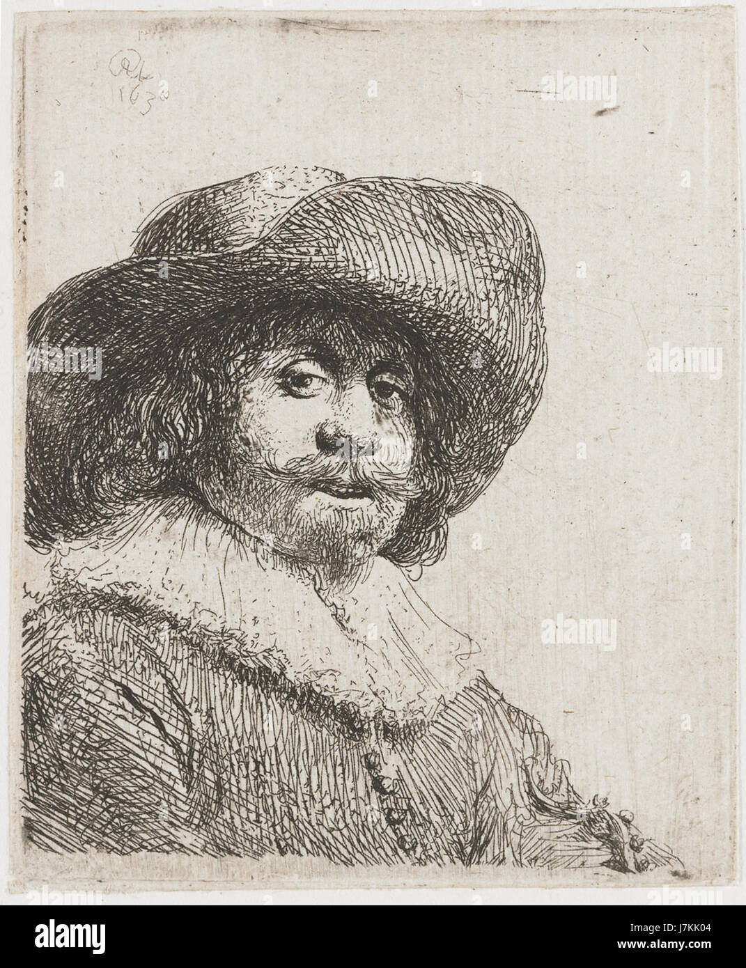 An artwork from the famous Dutch artist Rembrandt, designated as B311 ...