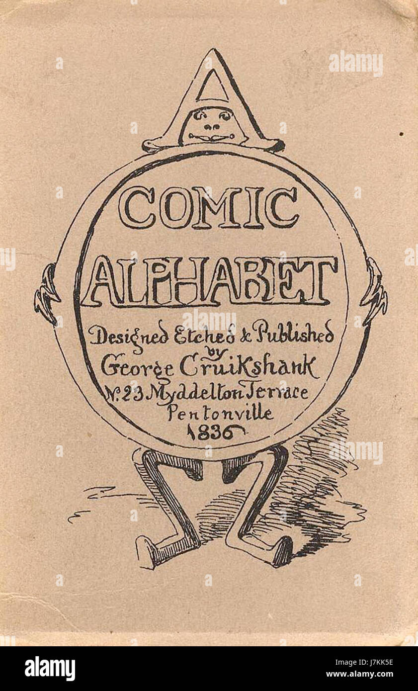 The cover of 'A Comic Alphabet' illustrates playful and colorful ...