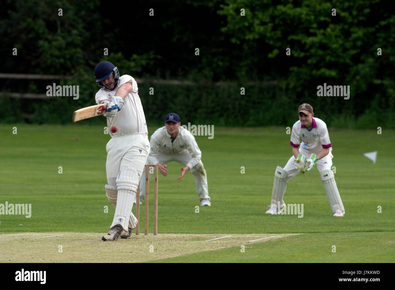 Cricket players wearing whites hi-res stock photography and images - Alamy