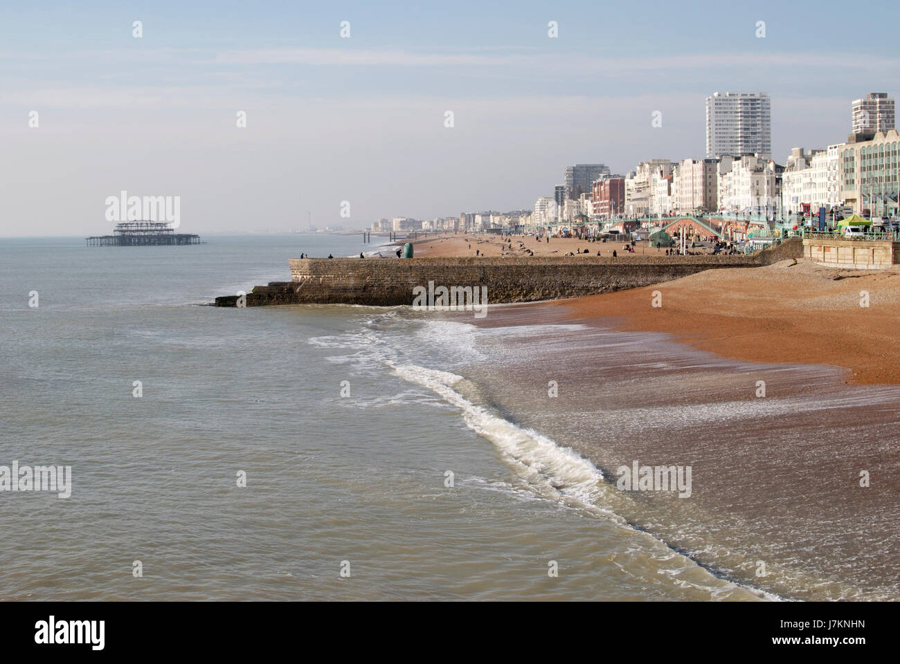 buildings beach seaside the beach seashore england promenade pier ...