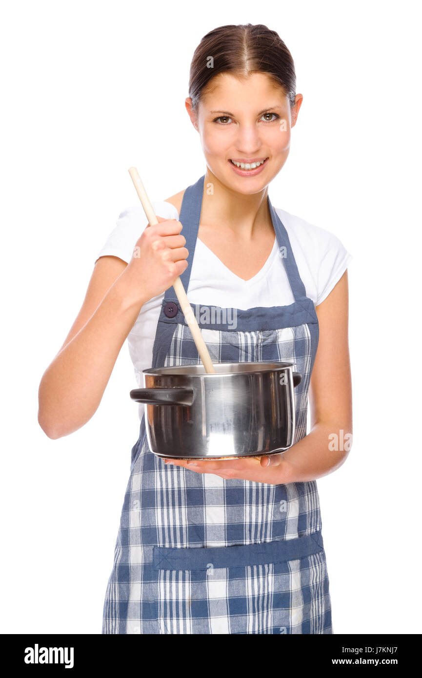 woman with cooking apron Stock Photo - Alamy