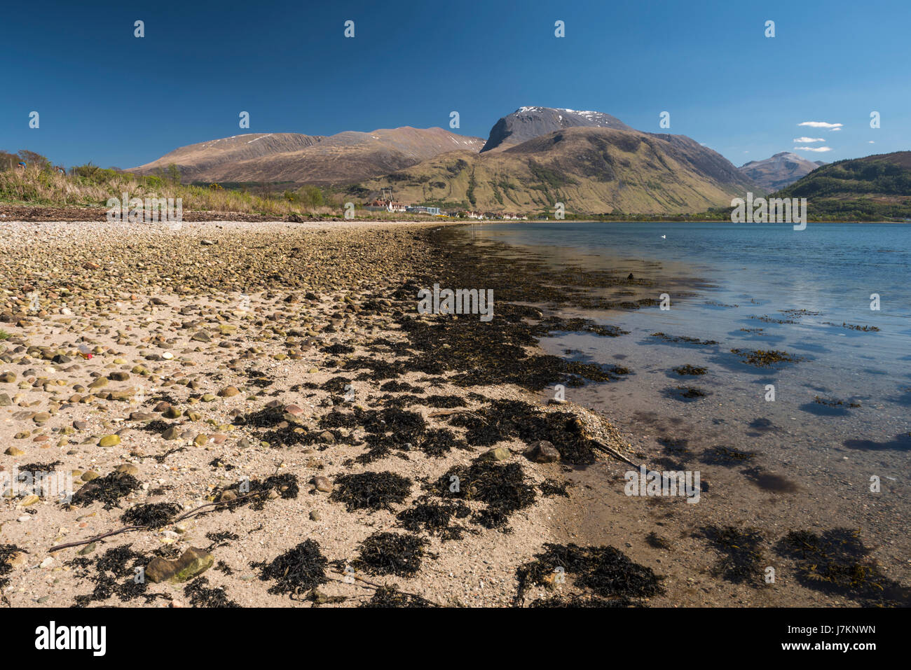 The wild shoreline at Corpach just north of Fort William in Scotland UK ...