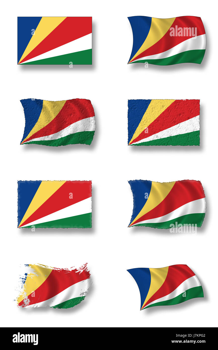 flag seychelles national flag blow seychelles national pictogram symbol ...