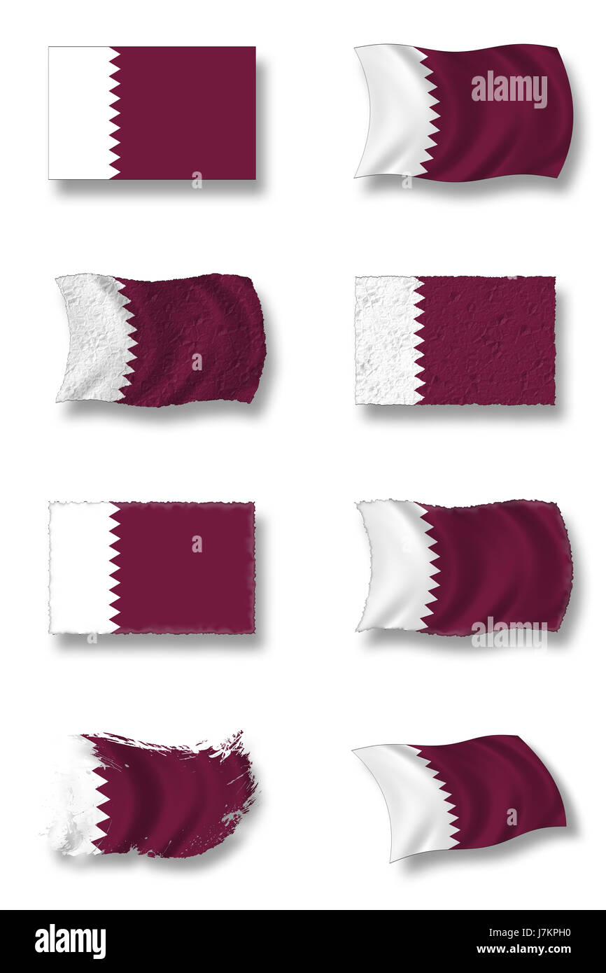 flag of qatar Stock Photo - Alamy